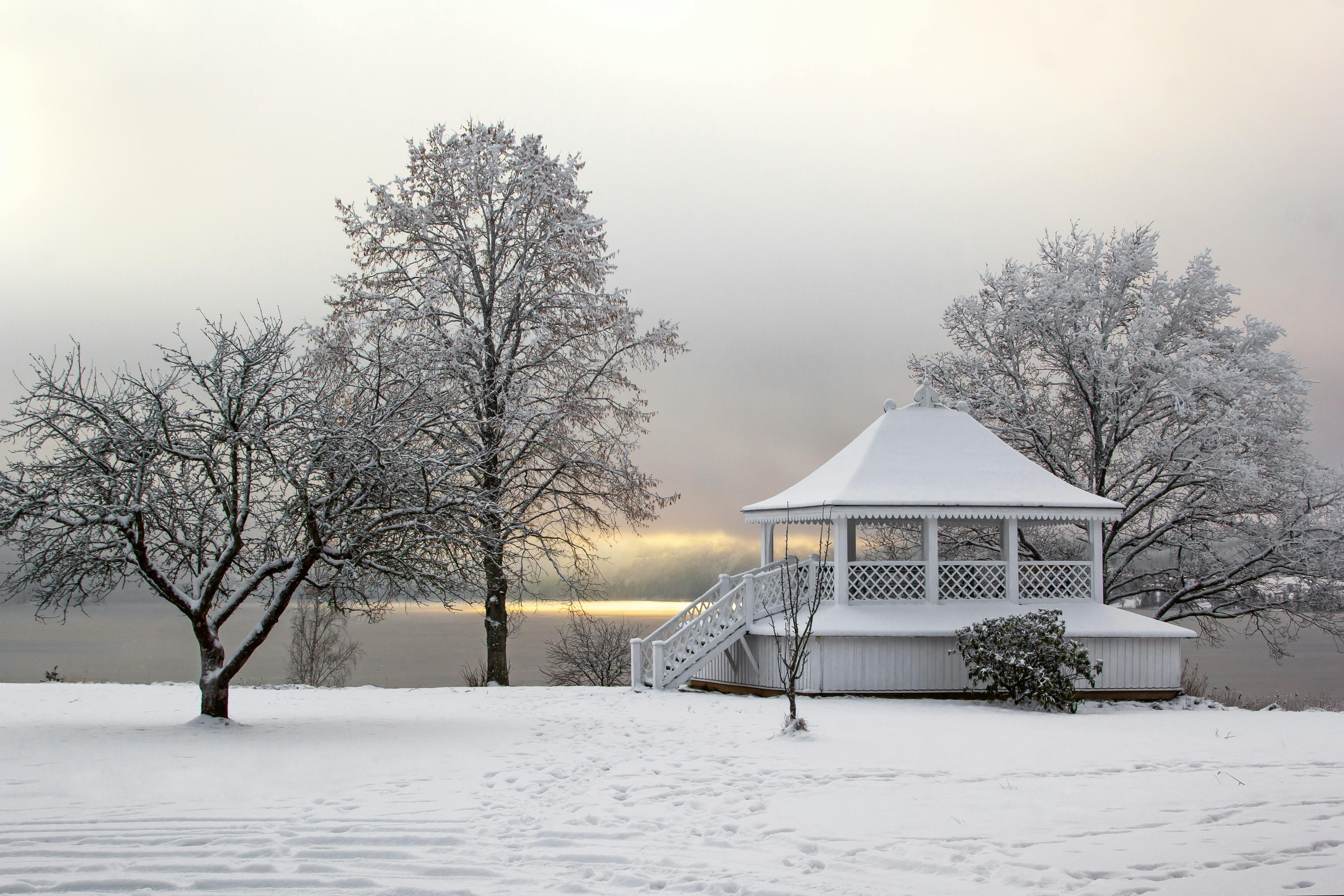 How to Decorate Your Gazebo Cupola for the Holidays: Lights, Greenery ...